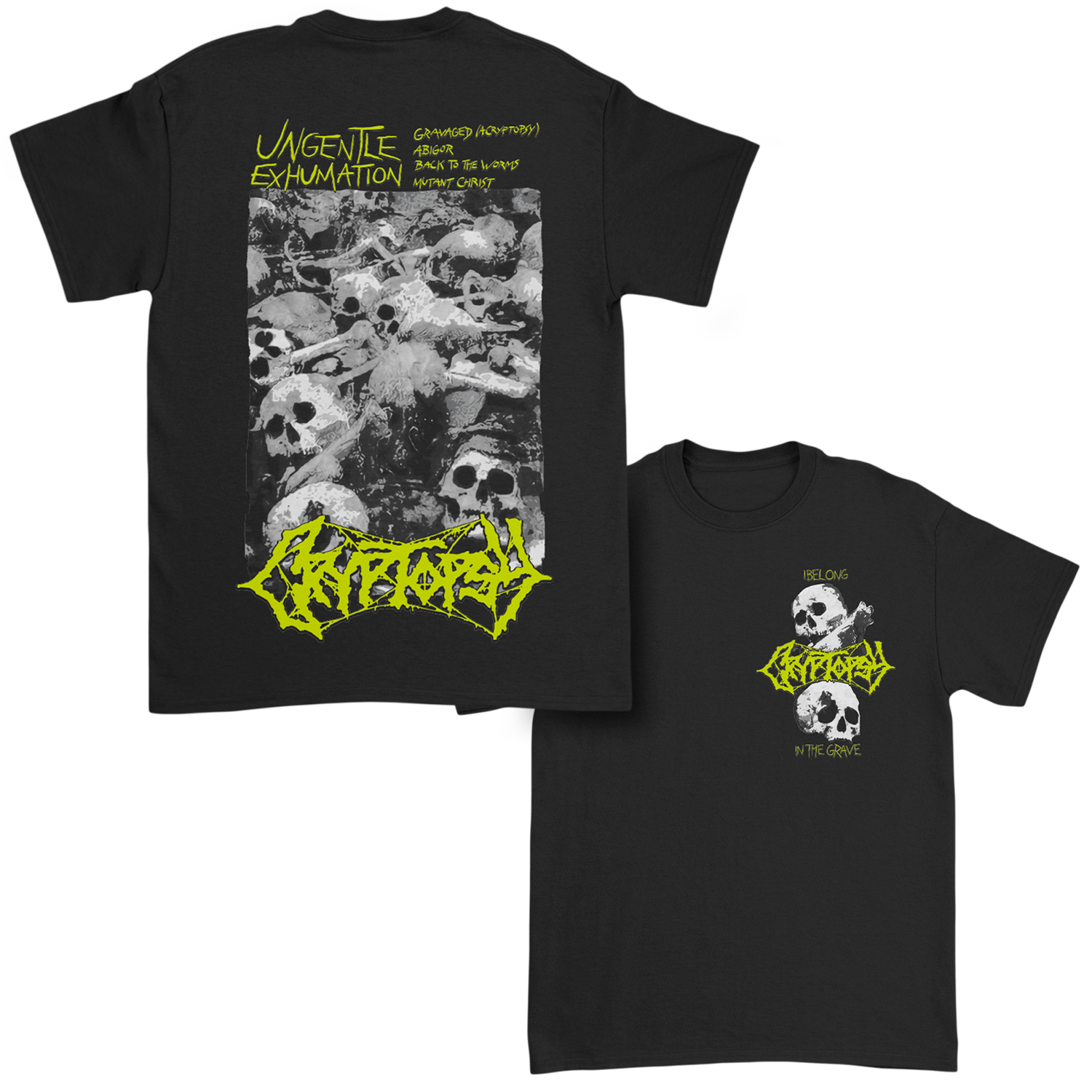 Cryptopsy"Ungentle Exhumation OG Demo" T-Shirt - Cryptopsy