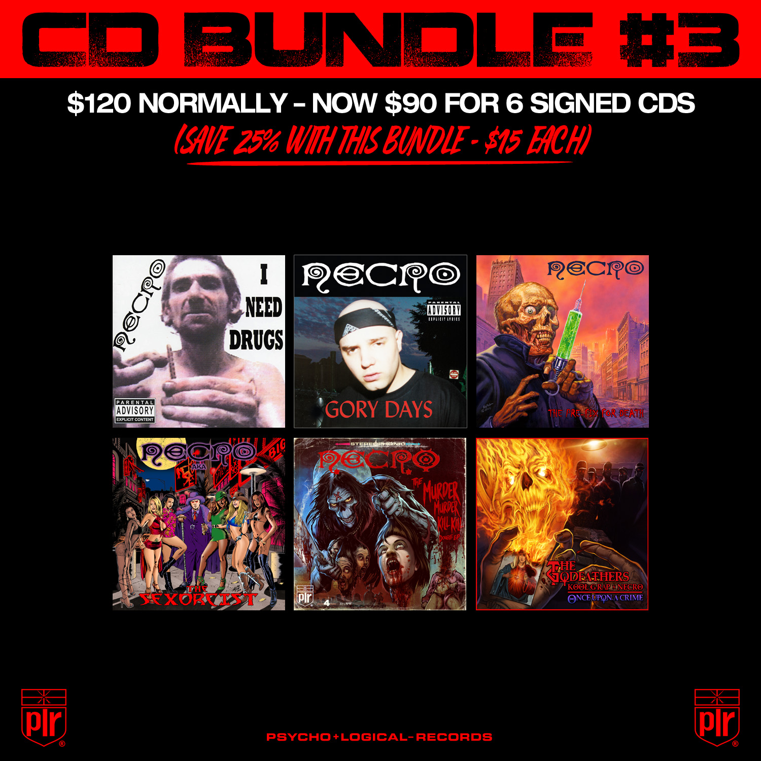 Necro "CD Bundle #3" Bundle - Necro
