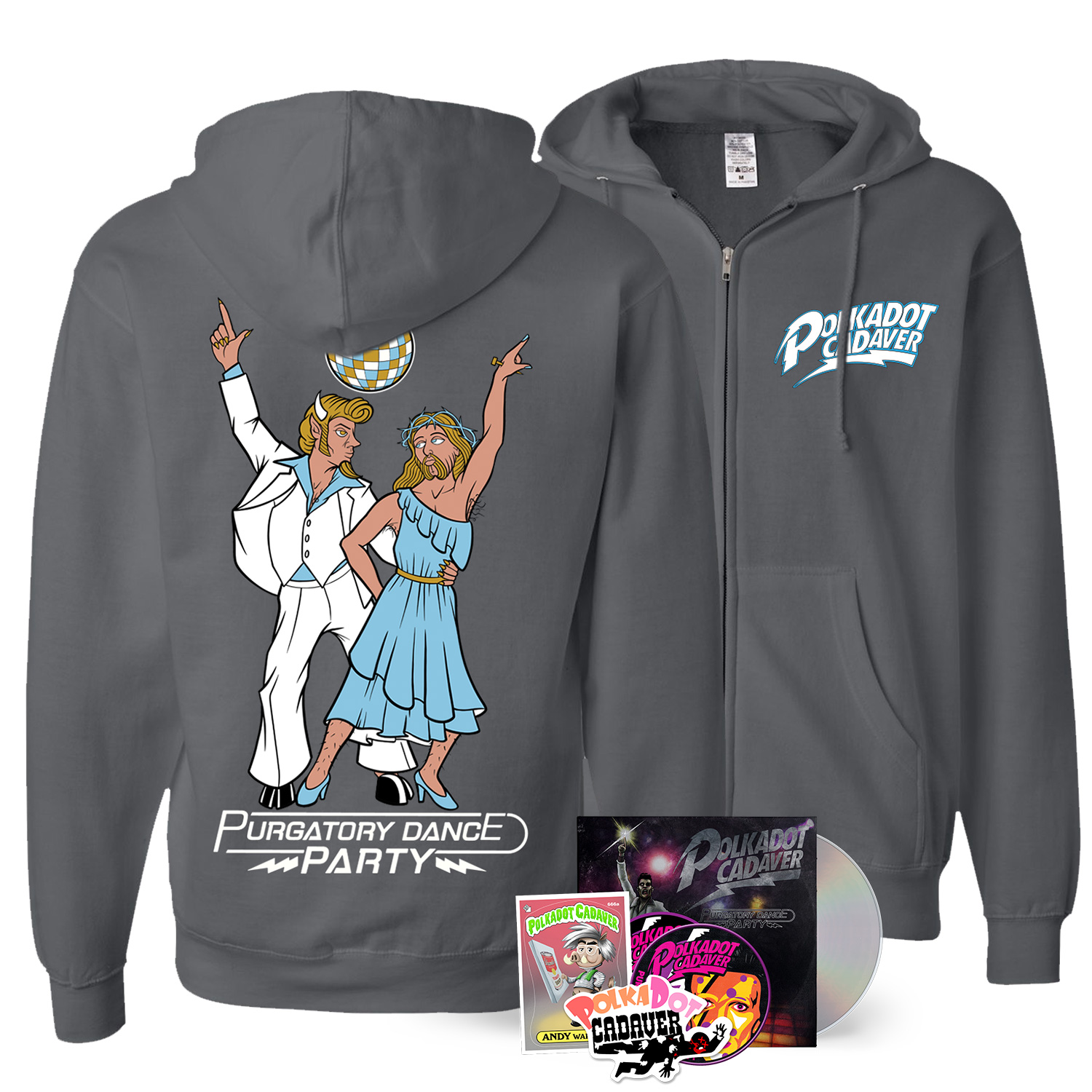 Polkadot Cadaver "PDP Disco Jesus Hoodie Bundle" Bundle - Razor To Wrist